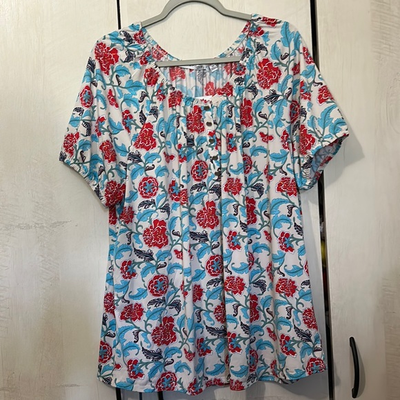 Notations | Tops | Nwt Notations Floral Plus Size Blouse | Poshmark
